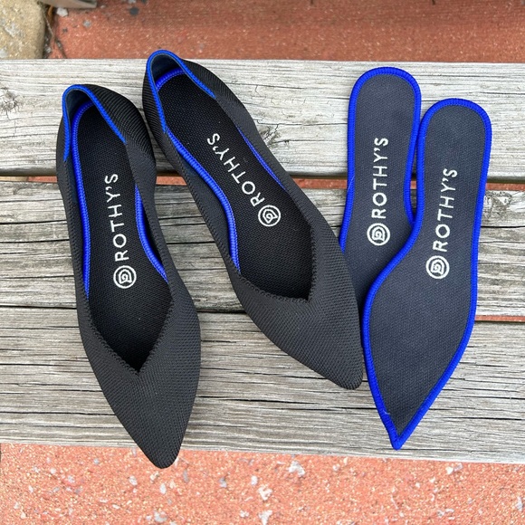 Rothy's | Shoes | Rothys The Point Flat Black 65 | Poshmark